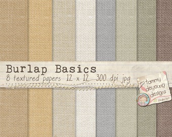 Burlap and Lace Digital Papers Denim Lace and Burlap for | Etsy