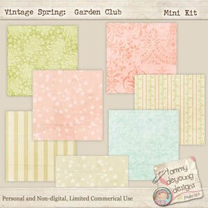 Digital Spring Scrapbook Kit *spring Wedding Butterflies*, Shabby Chic ...