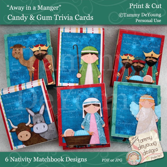 Nativity Christmas Party Favors Kids Christmas Candy Holders - Etsy