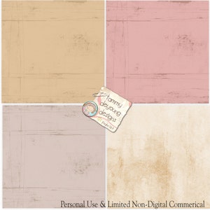 Shabby Digital Papers, Rose Gold Boho Papers for Nursery, Beach ...