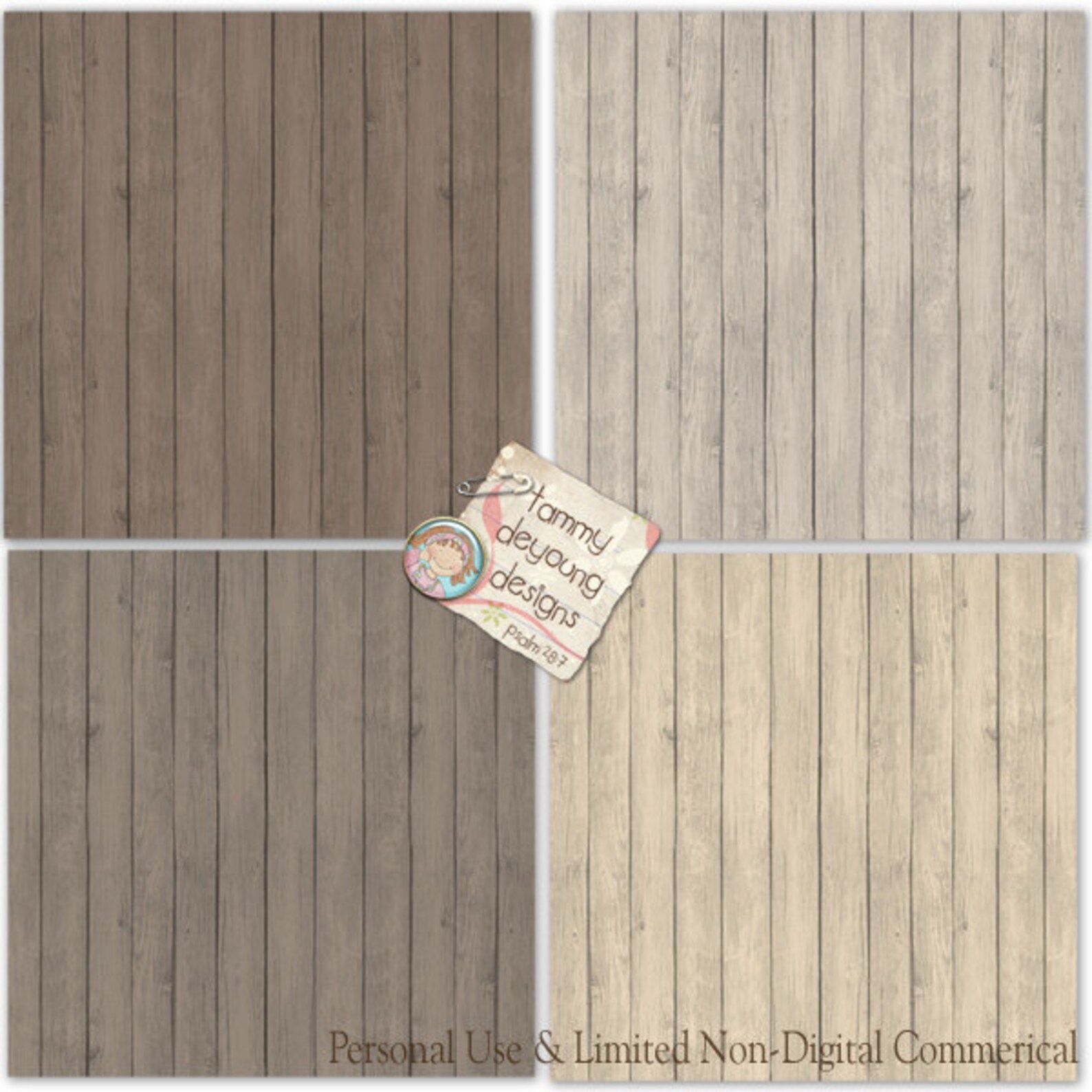 Wood Digital Paper Beach Wood Patterns Mint Pink - Etsy