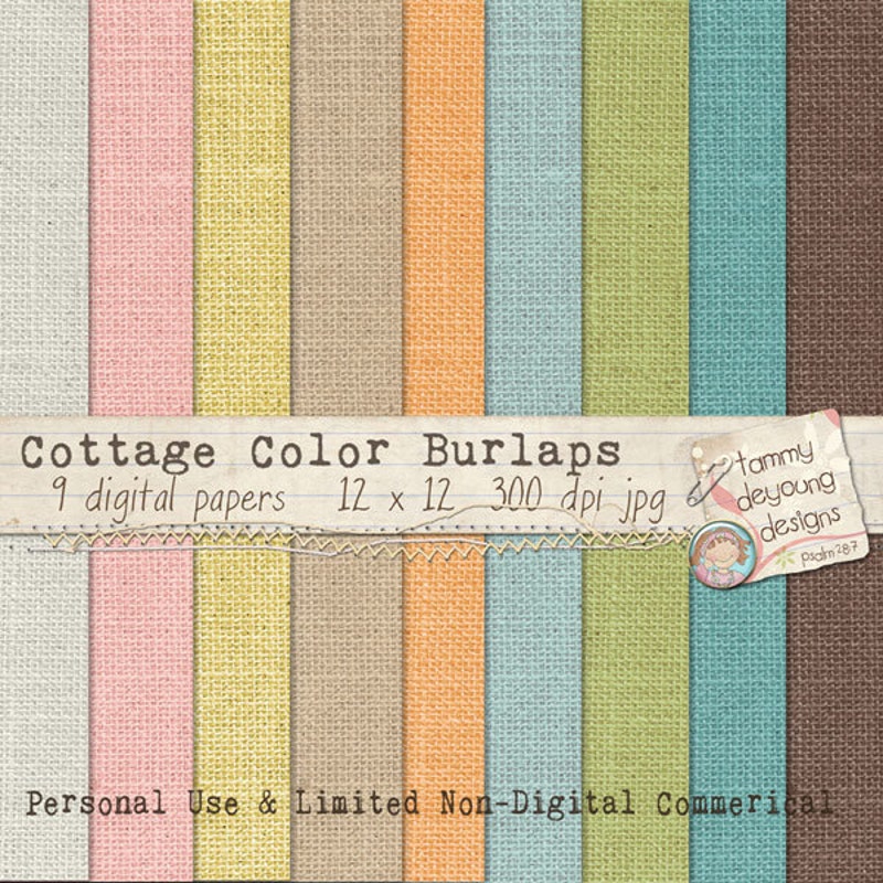 Coral Burlap - Etsy