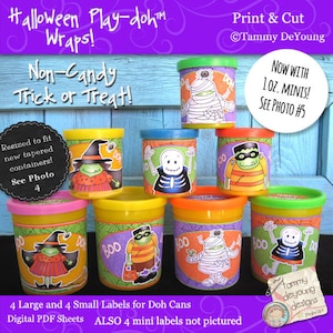 Kids Halloween Party Favors Printable, Halloween Labels That Fit Play ...