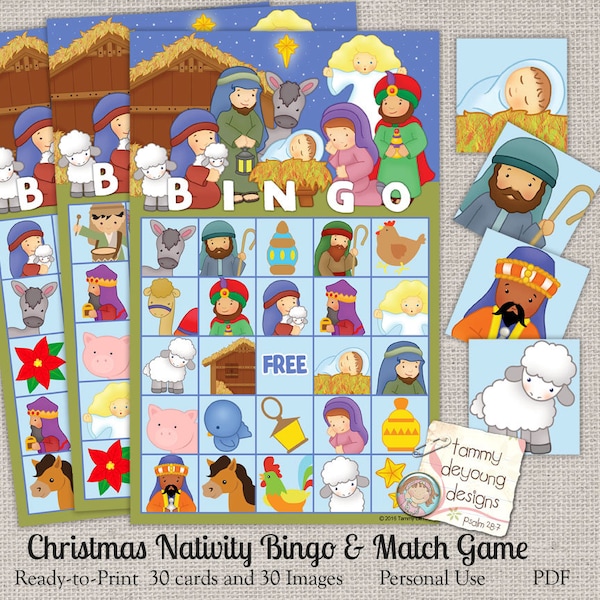 Nativity Bingo - Etsy