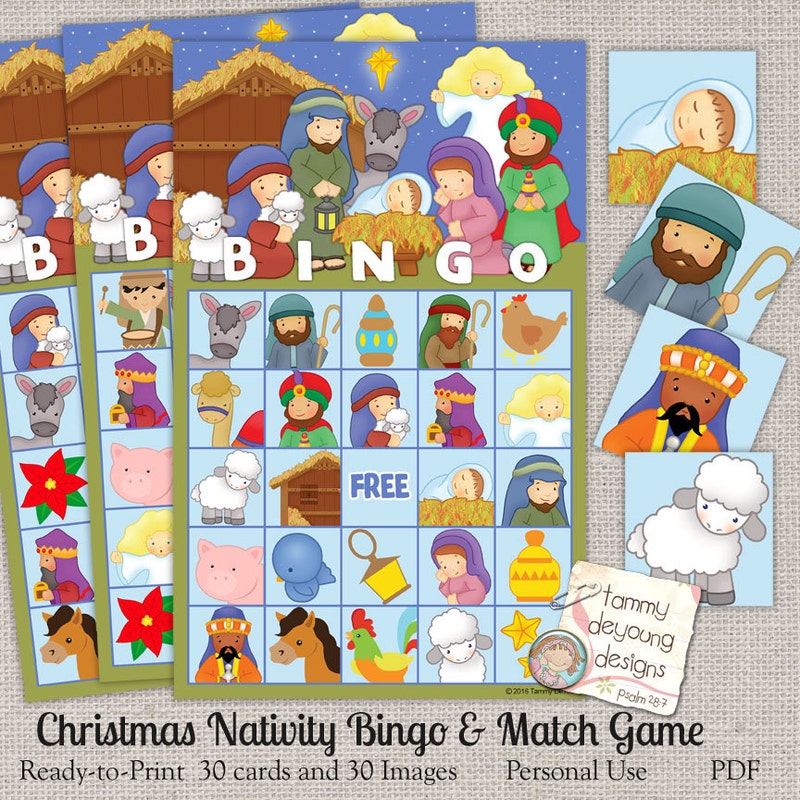 Nativity Bingo - Etsy