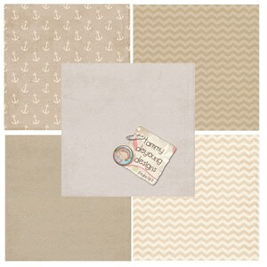 Beach Digital Papers, Shabby Cottage Burlap Prints, Nautical Papers ...