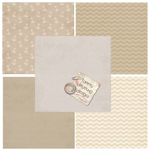 Beach Digital Papers Shabby Cottage Burlap Prints Nautical | Etsy