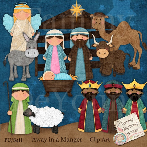 Nativity Clip Art - Etsy