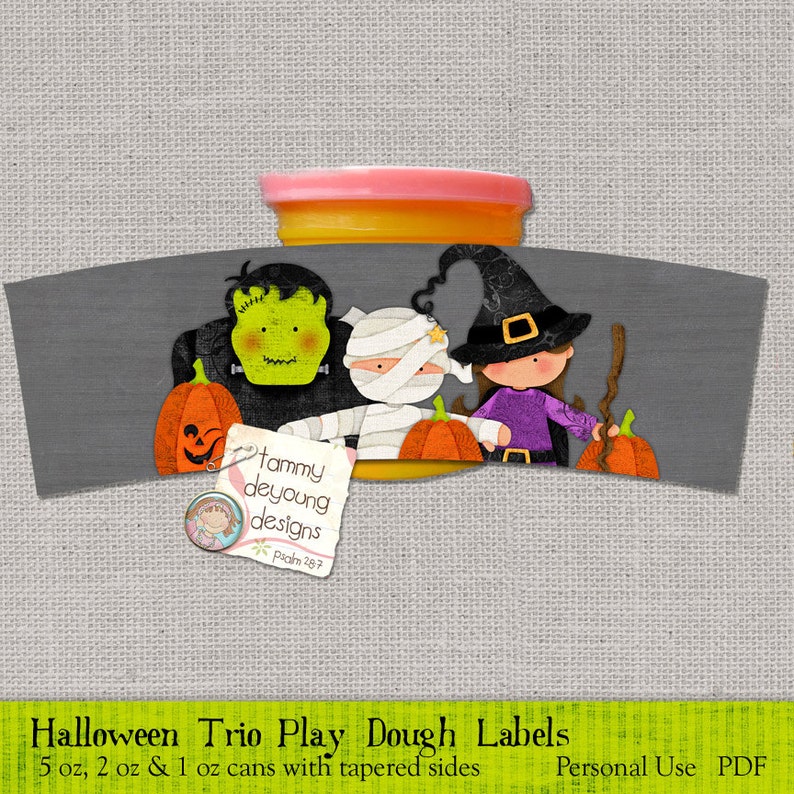 Printable Halloween Party Favors, Kids Halloween Labels That Fit Play ...