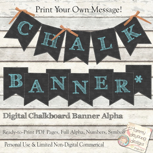 Chalkboard Bunting - Etsy