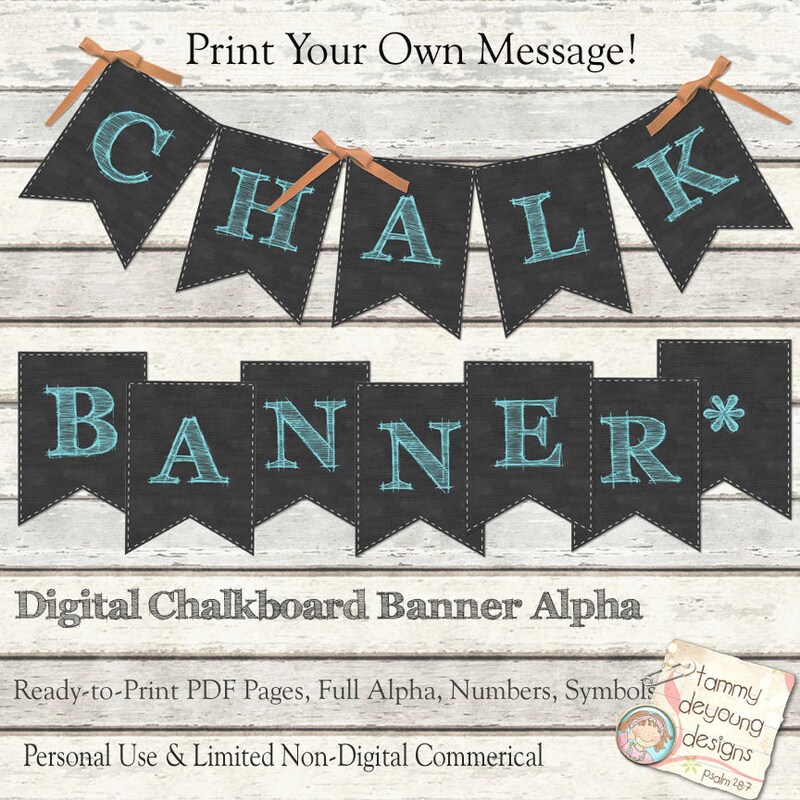Chalkboard Printable - Etsy