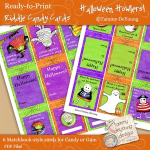 Funny Halloween Party Favors, Kids Halloween Treat Holder Jokes ...