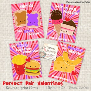 Perfect Pairs Valentines for Kids, School Valentine Cards for Boys or ...
