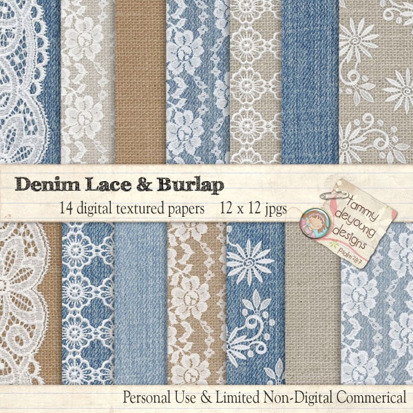 Denim and Burlap - Etsy