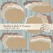 Digital Burlap Labels & Frames Clip Art Perfect for Shabby | Etsy
