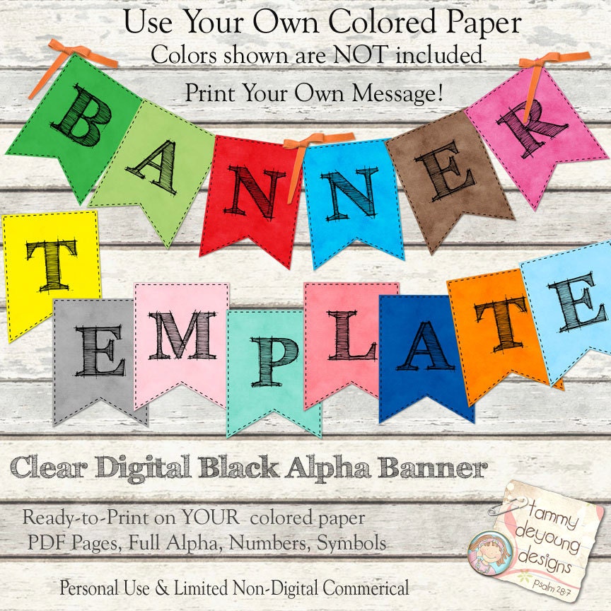 Printable Party Banner Rainbow Classroom Alphabet Pennants - Etsy