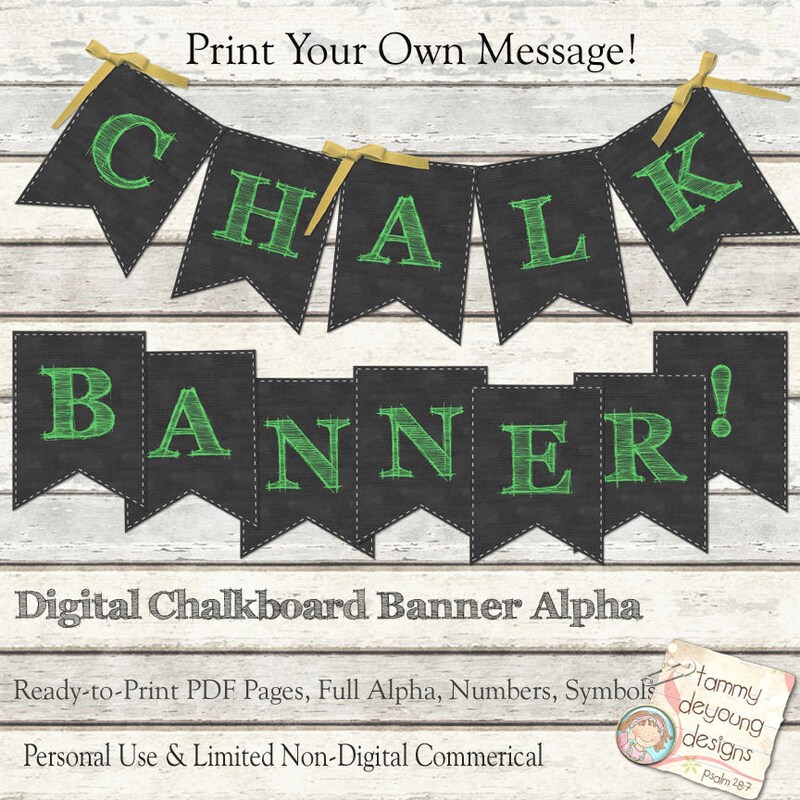 Green Chalkboard - Etsy