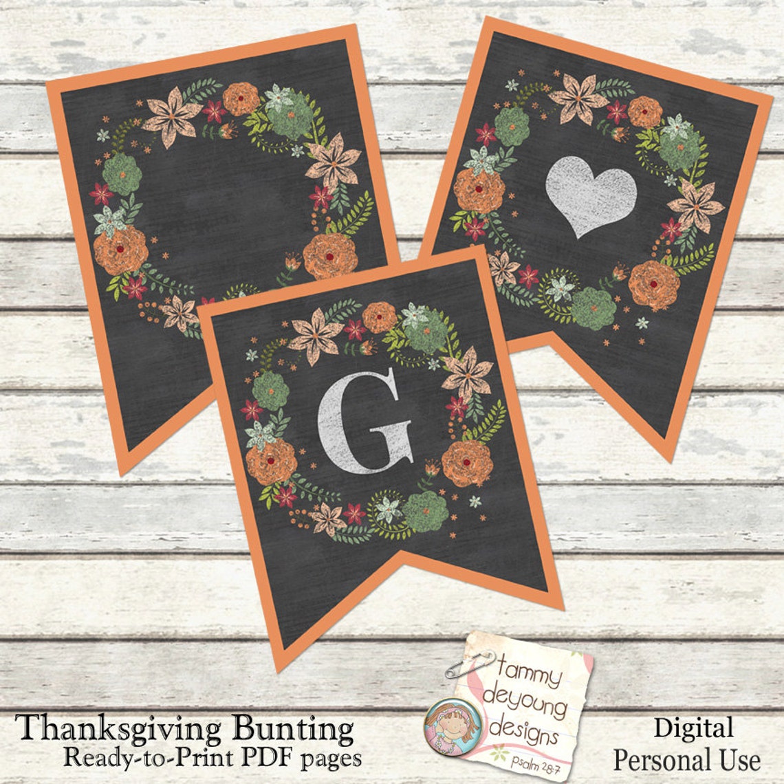 Printable Friendsgiving Banner, Happy Friendsgiving Bunting, Give ...