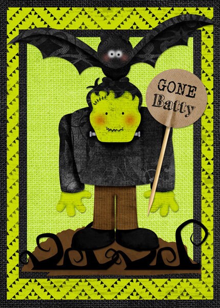 Cute Halloween Clip Art, Digital Mummy, Witch, Frankenstein, Bat ...
