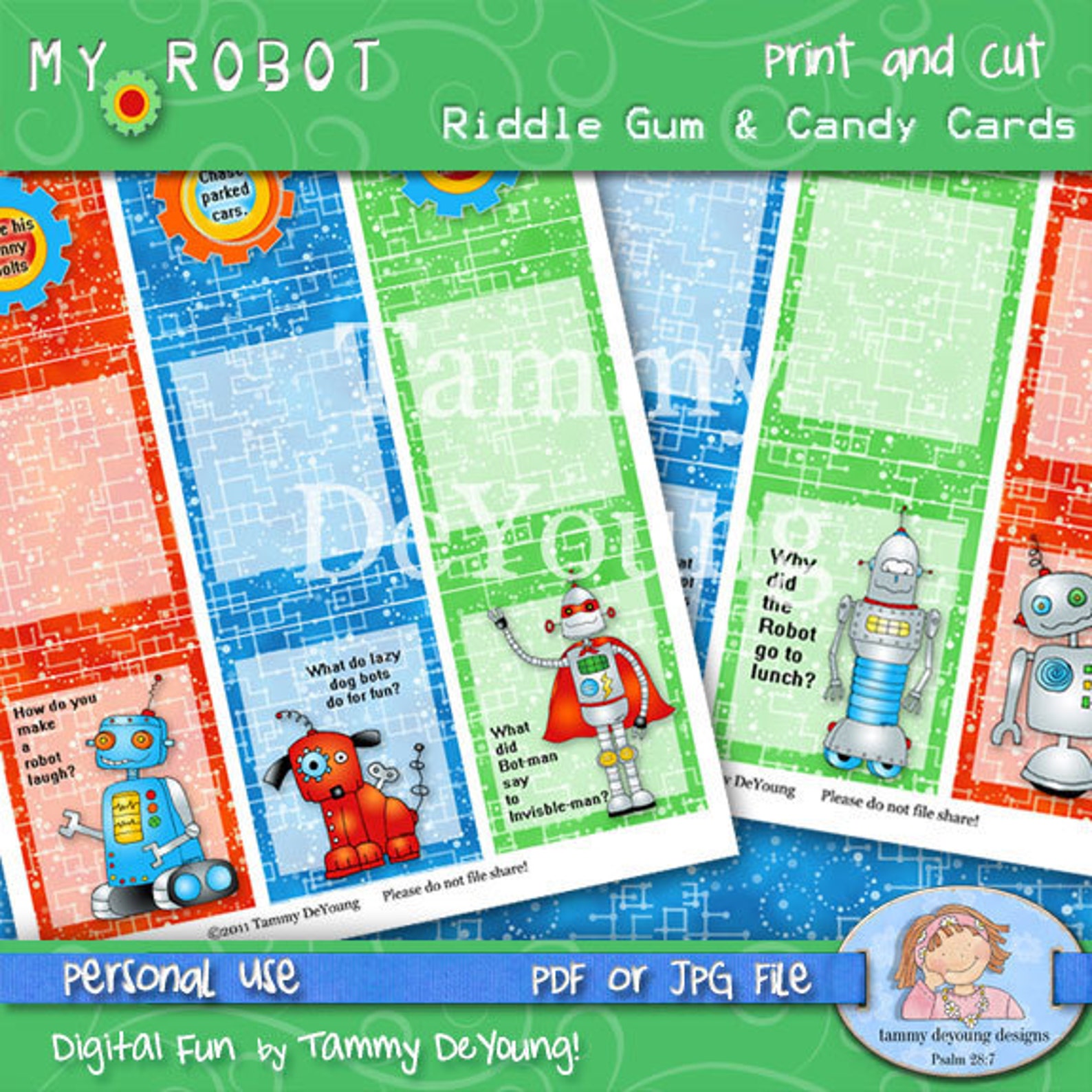 Robot Treat Holders Printable Robot Party Favors Digital - Etsy