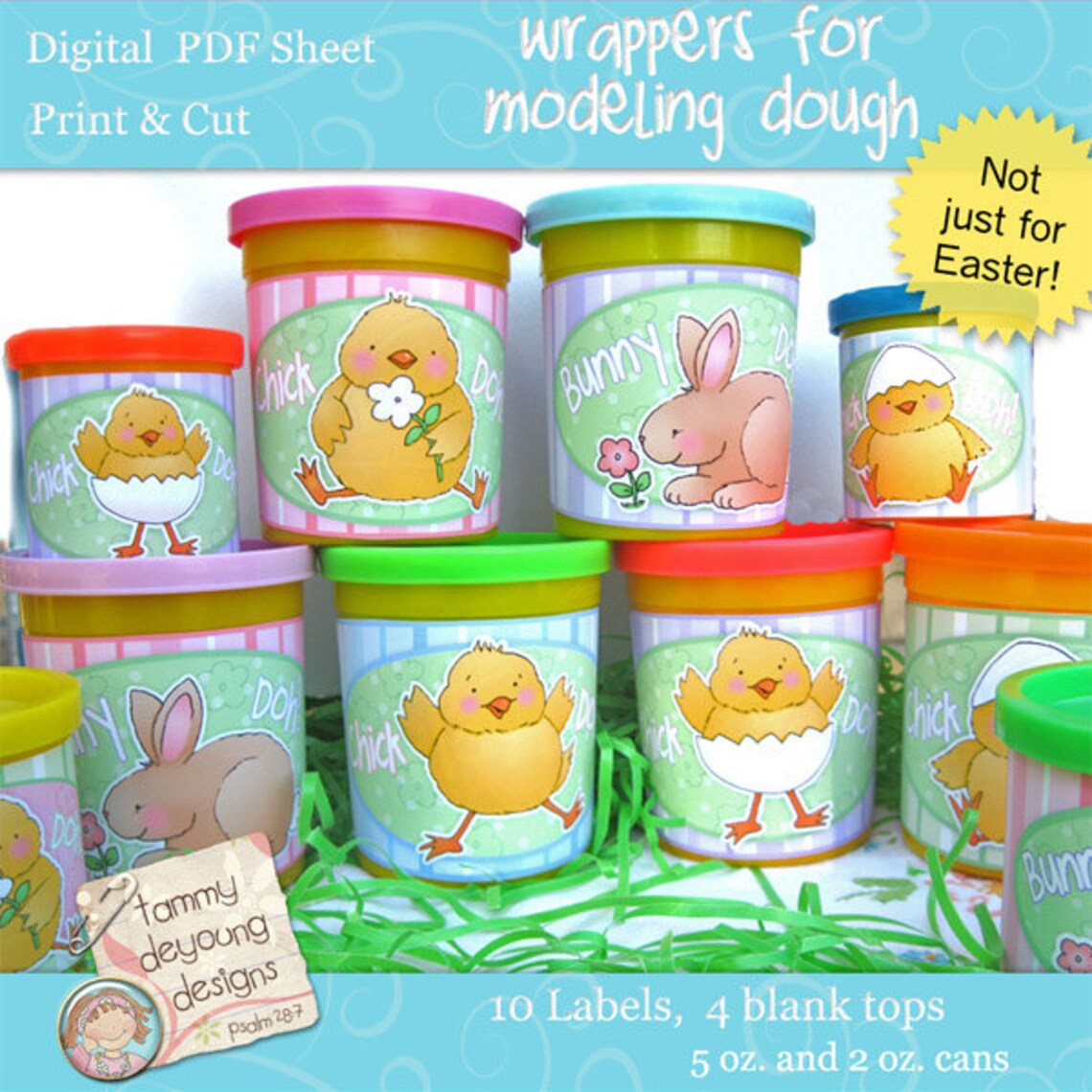 Easter Party Printable easter Party Favor Wrappers for - Etsy