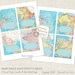 Map Place Cards, World Map Tags, Tent Labels, Digital Buffet Cards ...