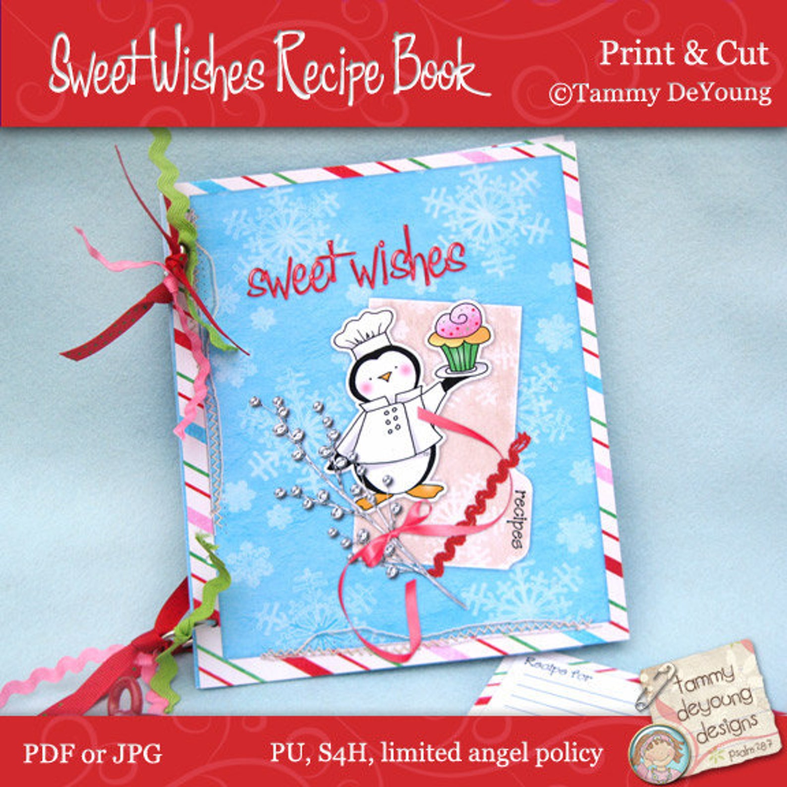 Printable Recipe Book Digital Recipe Cards Printable Journal - Etsy