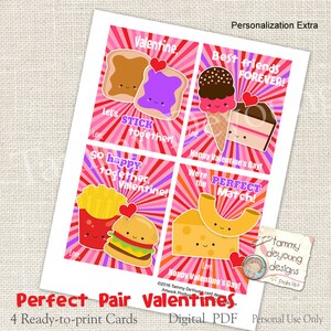 Perfect Pairs Valentines for Kids, School Valentine Cards for Boys or ...