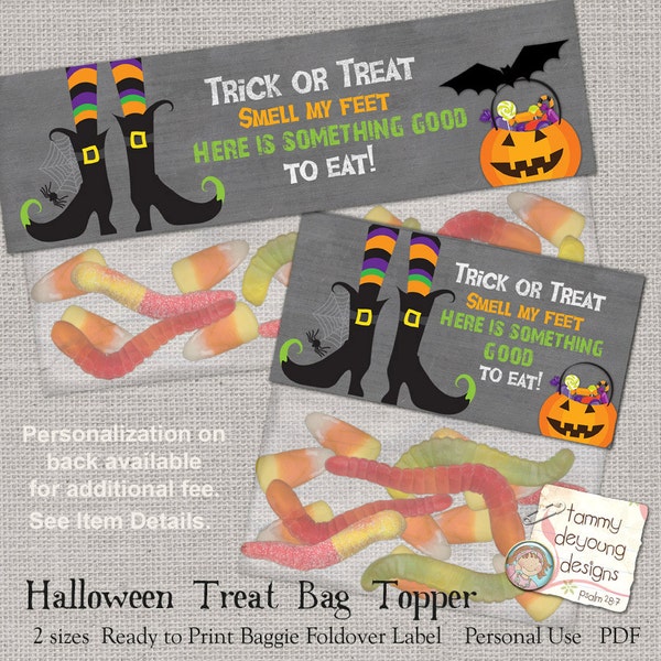 Treat Bag Toppers - Etsy