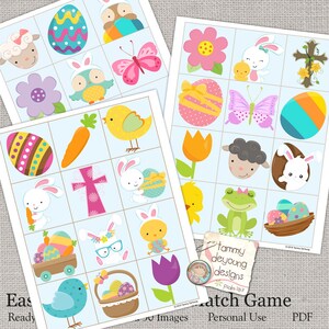 Easter Bunny Bingo, Easter Printable Game, Instant Download Spring ...
