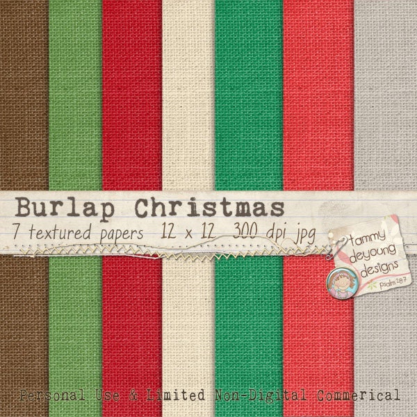 Burlap Christmas - Etsy