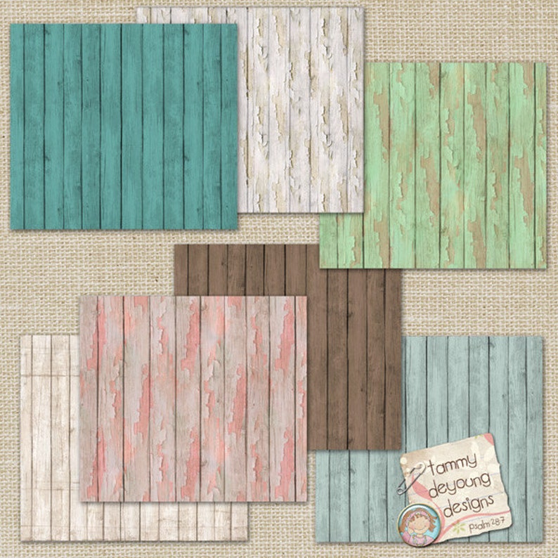 Wood Digital Papers Shabby Wedding Chic Pink Mink for - Etsy