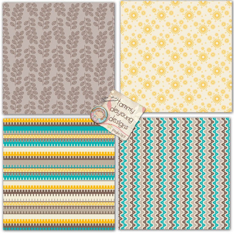 Aztec Tribal Digital Paper Tribal Backgrounds Arrows Prints - Etsy