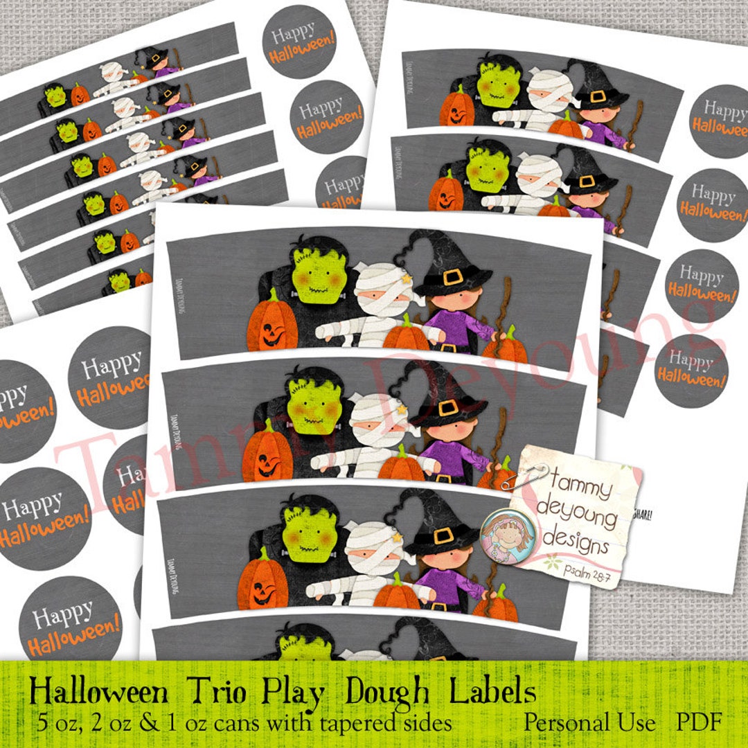 Printable Halloween Party Favors, Kids Halloween Labels That Fit Play ...