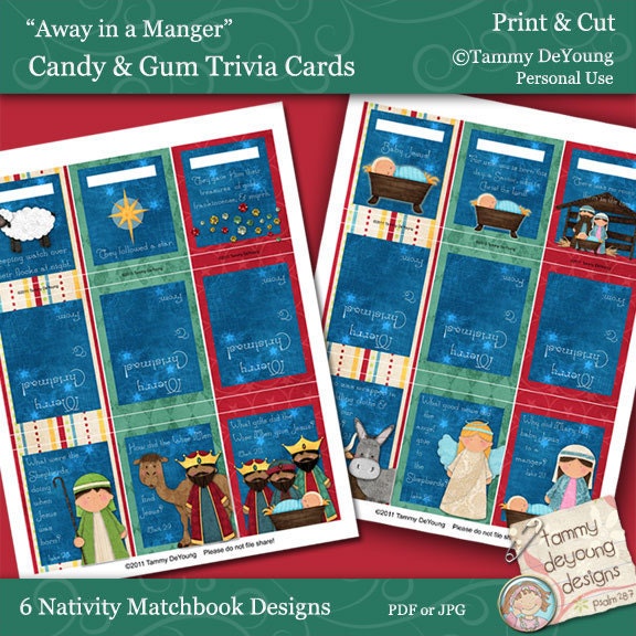 Nativity Christmas Party Favors Kids Christmas Candy Holders - Etsy