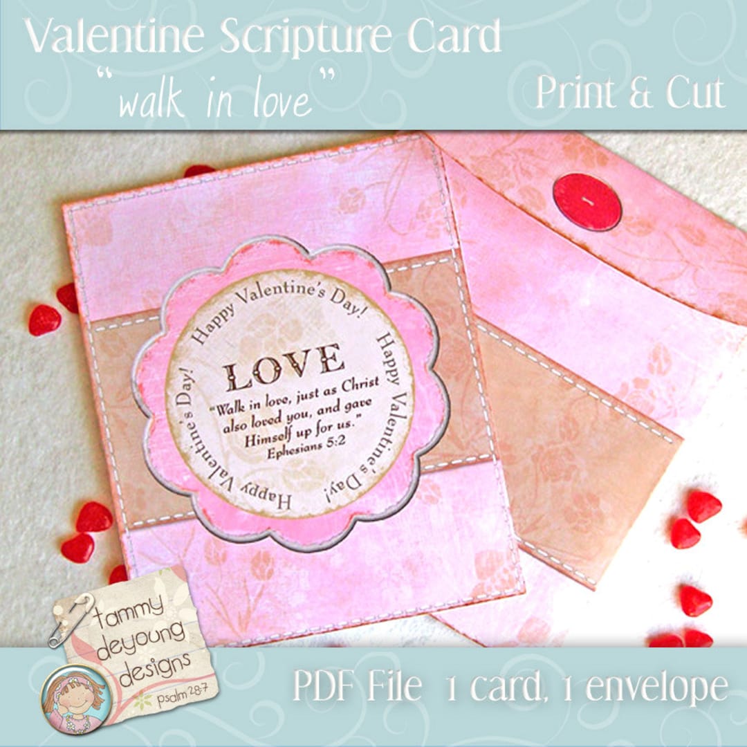 Valentine Scripture Cards, Printable Valentines With Bible Verse ...