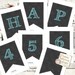Blue Chalkboard Banner Printable, Instant Download Shabby Alphabet ...