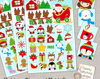 Kindergarten/ Preschool Winter Holiday Bingo Game Printable - Etsy