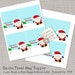 Santa Christmas Treat Bag Toppers, Christmas Party Favors Printable ...