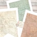 Old World Map Banner, Antique Map Garland, Shabby World Map Bunting ...