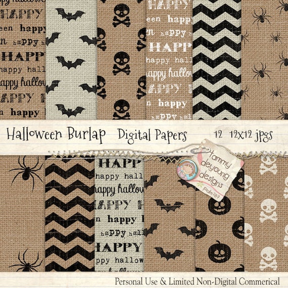 bats black & white cardmaking Halloween Burlap Patterns Creepy ...