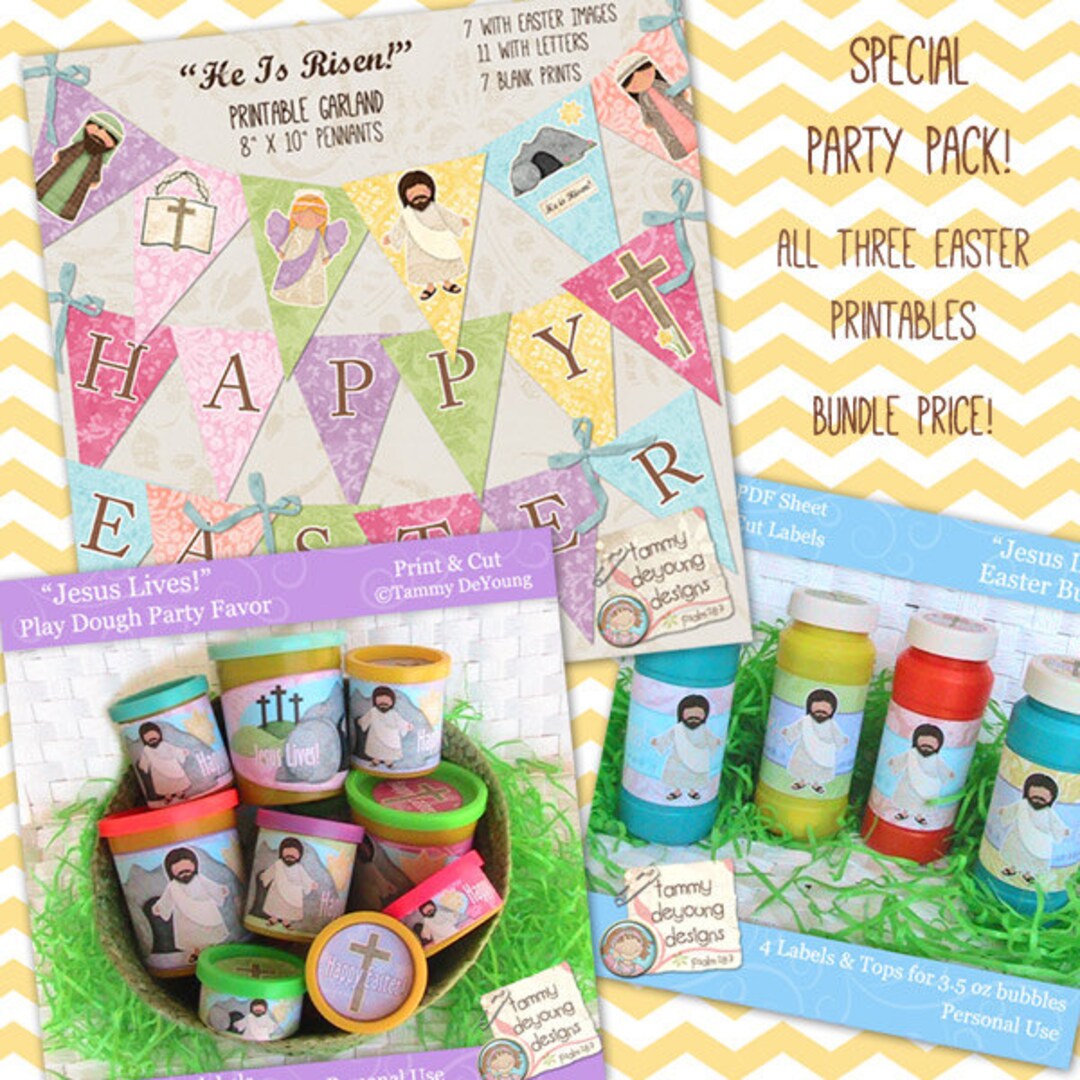 Easter Party Favors *religious Easter Printables* Bundle--labels That ...