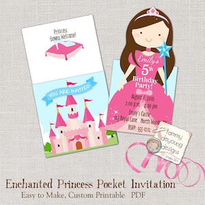 Princess Birthday Party Invitation, Printable Girls Birthday Party ...