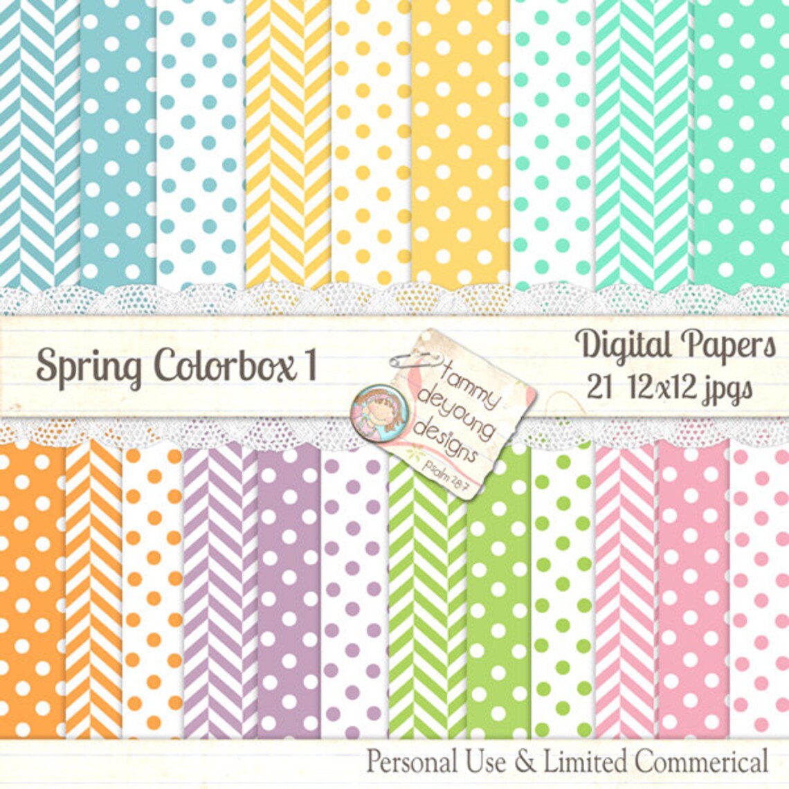 Spring Digital Paper easter Pastel Digital Papers Baby - Etsy