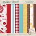 Picnic Digital Paper Scrapbook Kit, Picnic Clipart and Retro Vintage ...