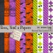 Halloween Scrapbook Kit, Digital Halloween Papers, Bright Halloween ...