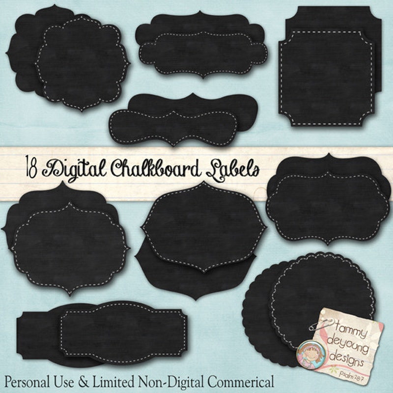 Chalkboard Label - Etsy