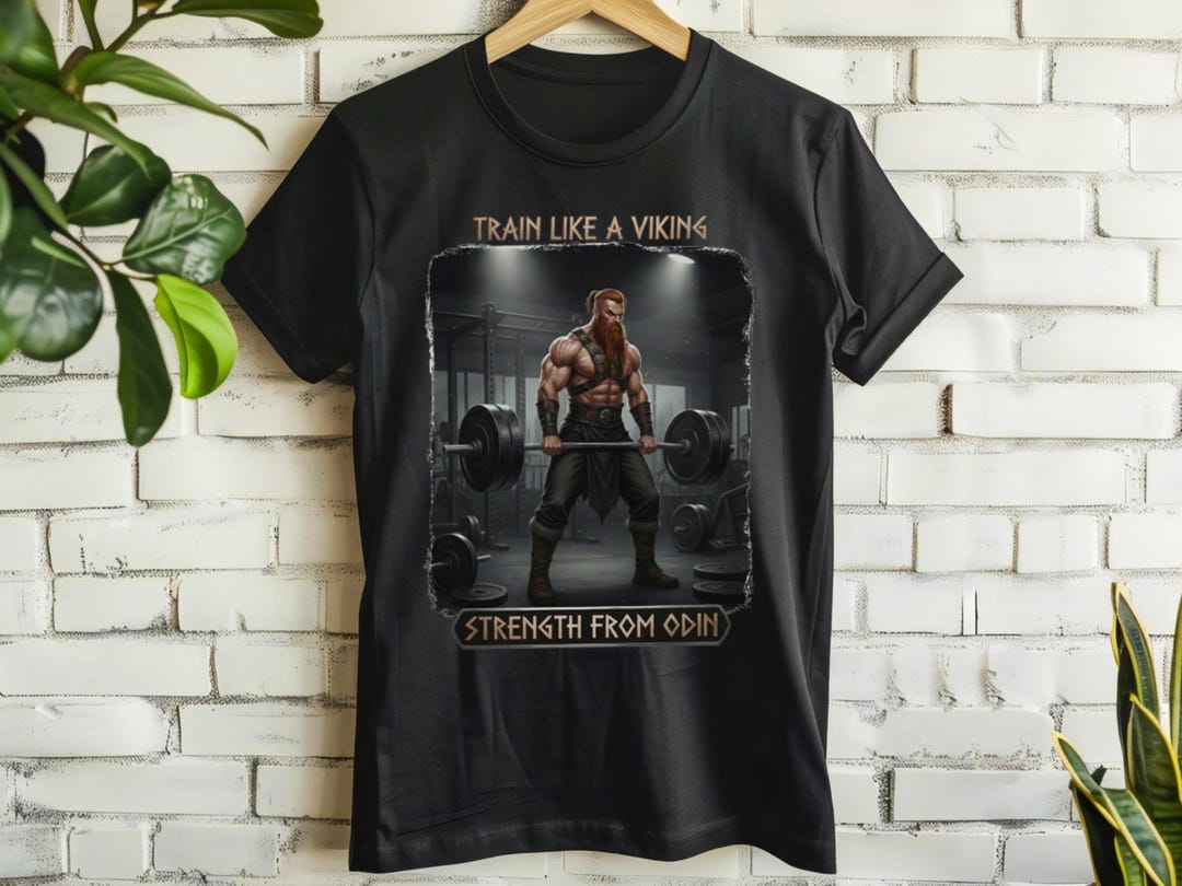 Odin Inspired Deadlift Warrior Design Nordic Strength Training Apparel ...