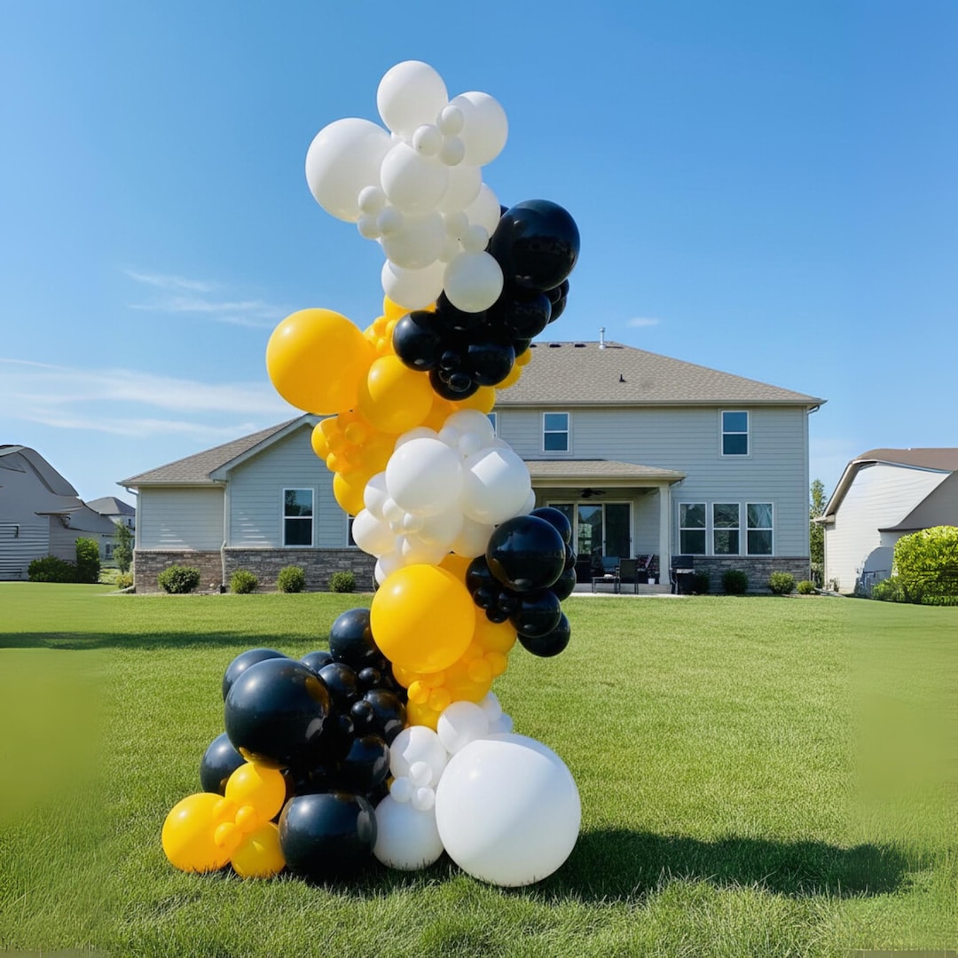 Bumblebee Balloon Garland Kit: Yellow, Black & White Arch (88pcs) - Etsy