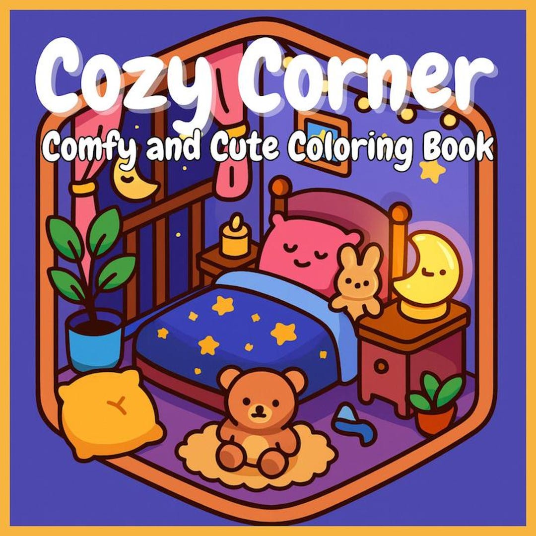 60+cozy Corners Coloring Book. Cozy Llustrations + Cover. Kids & Adults ...